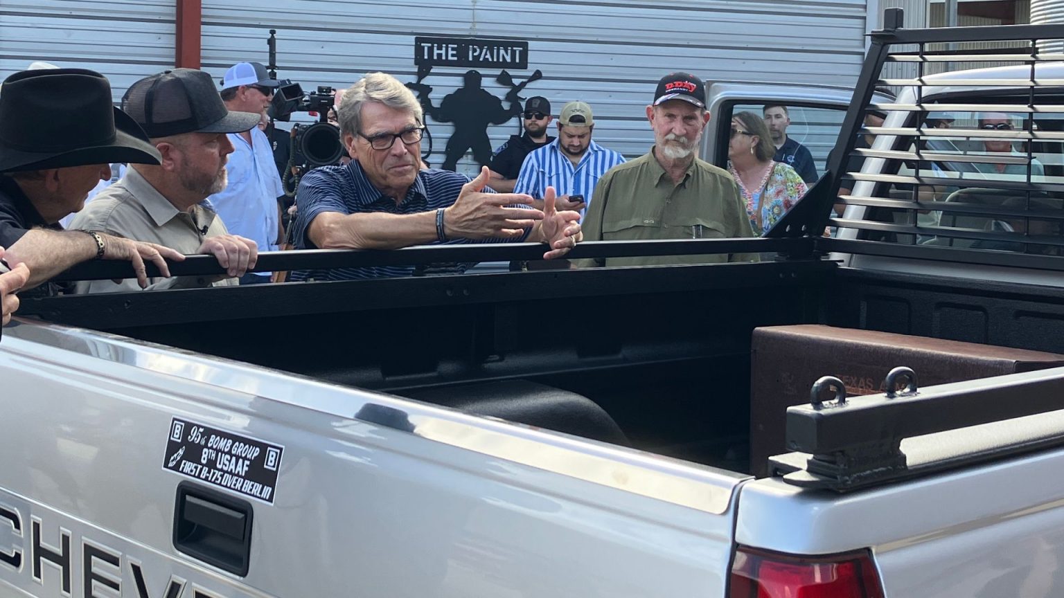 Champion High School Welding Class Presents Former Governor Perry with ...