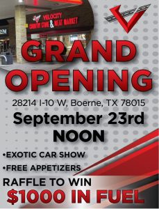 Grand Opening at Velocity Country Store & Meat Market - The Boerne Life