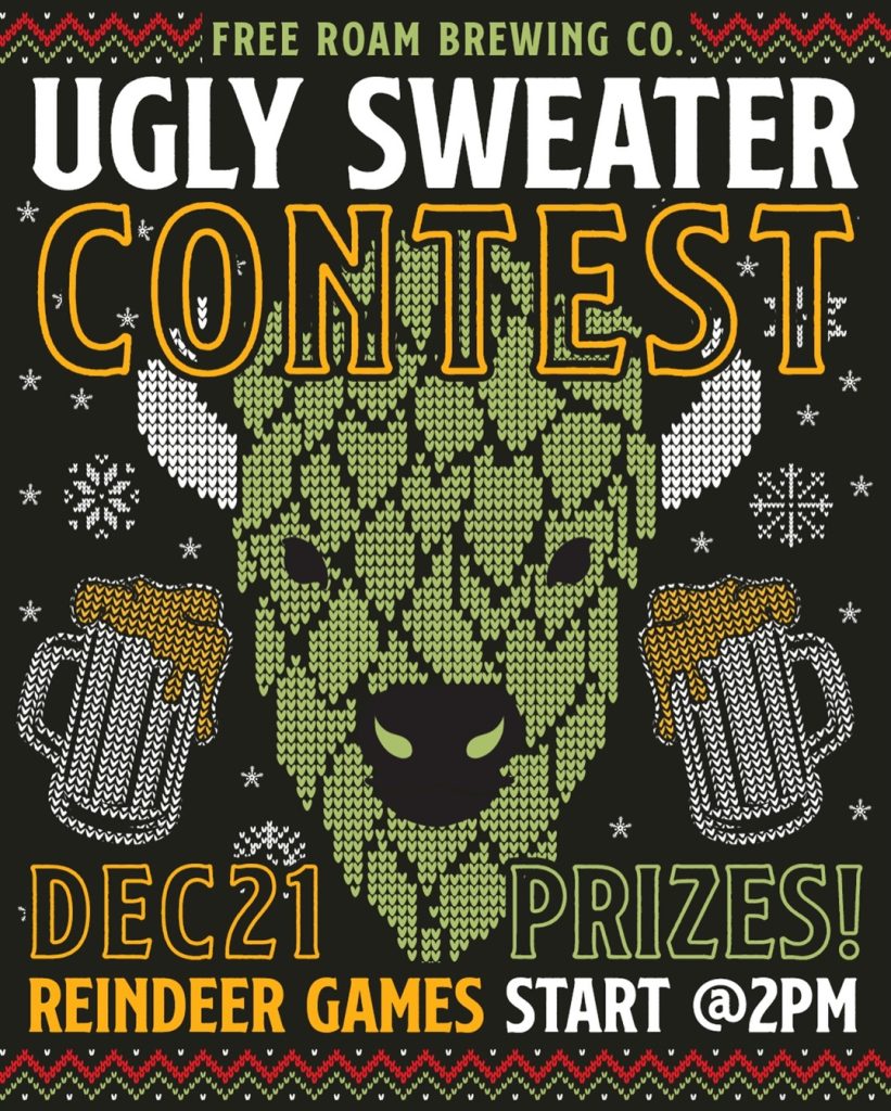 Ugly Sweater Contest at Free Roam Brewing Company - The Boerne Life